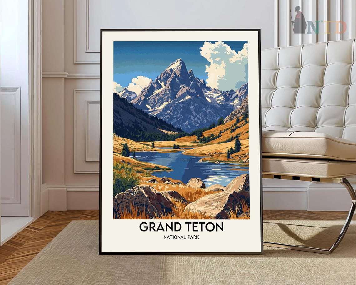 Grand Teton National Park Print, Grand Teton National Park Photo Poster ...