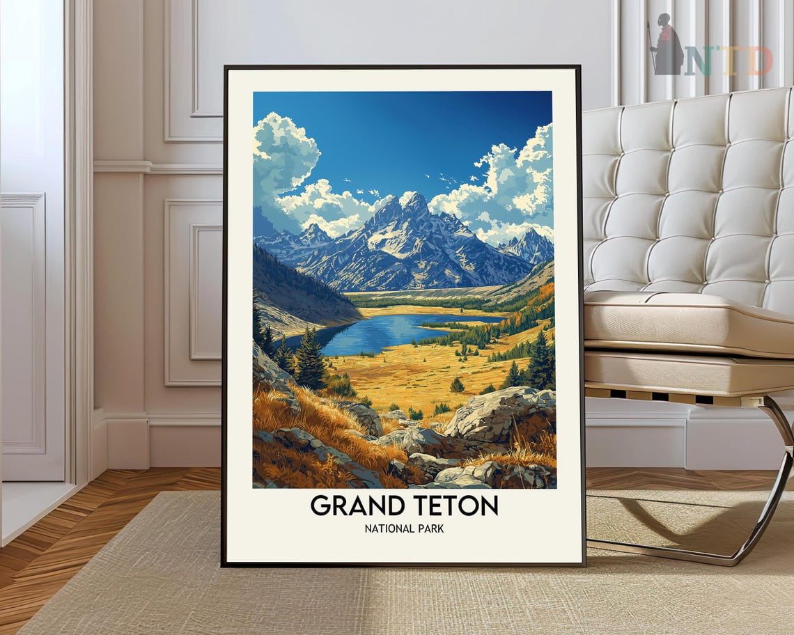 Grand Teton National Park Print, Grand Teton National Park Photo Poster ...