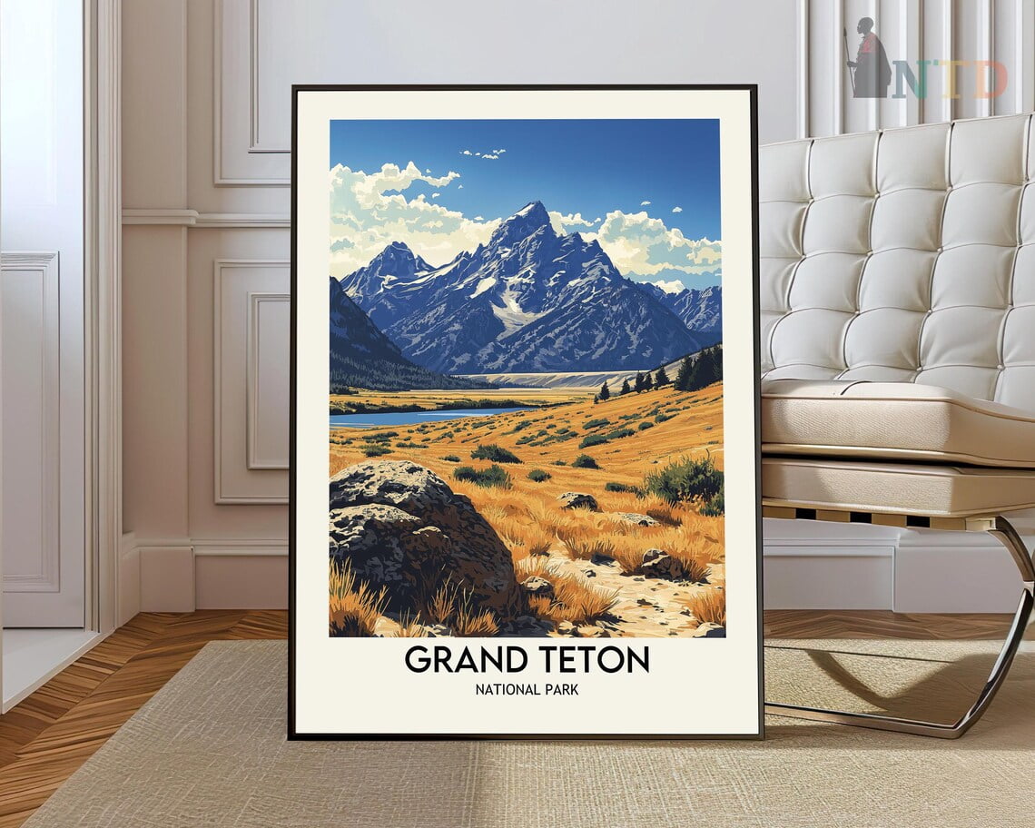 Grand Teton National Park Print, Grand Teton National Park Photo Poster ...
