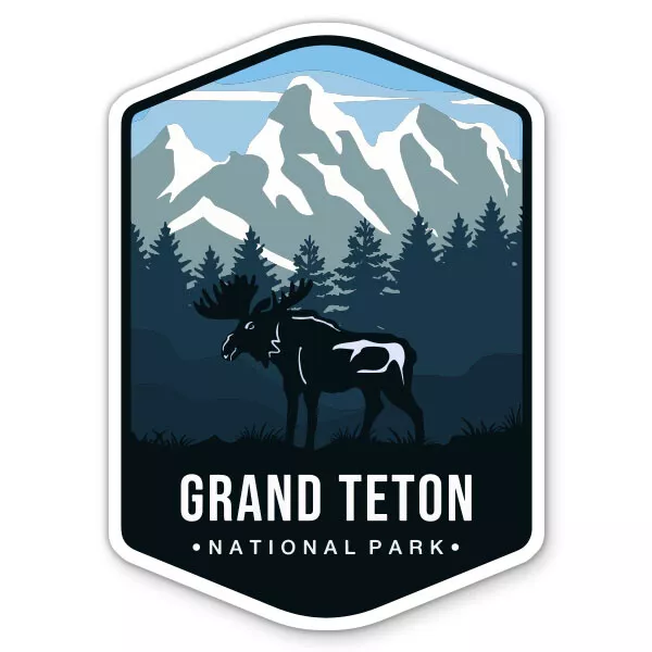 Grand Teton National Park Sticker Phone Decal Water Bottle Stickers Car ...