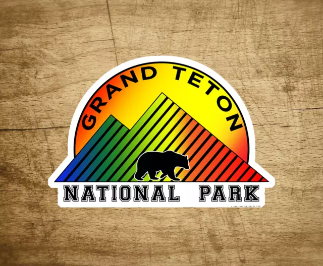 Grand Teton National Park Wyoming Sticker Decal Bear Phone Decal Water ...