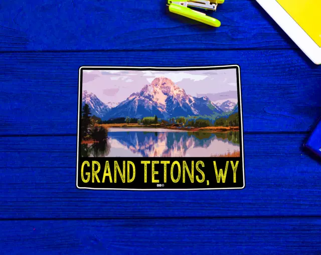Grand Teton National Park Wyoming Sticker State X Phone Decal Water ...