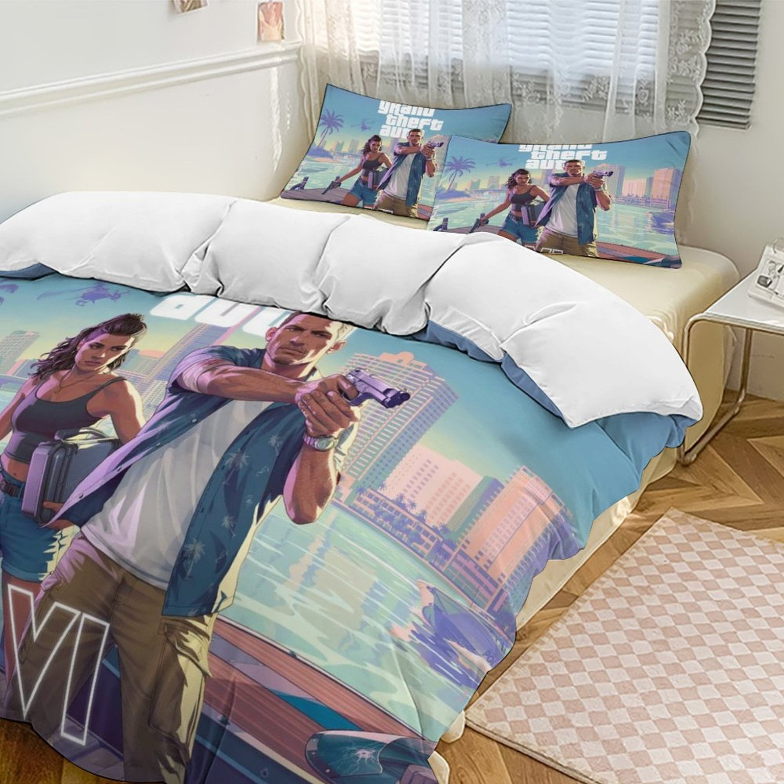 Grand Theft Auto 3 Pieces Bedding Set Soft Comforter Sets Decoration ...