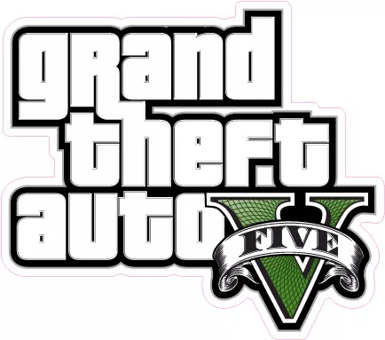 Grand Theft Auto 5 Gta V Logo Sticker Window Decal Phone Decal Water ...