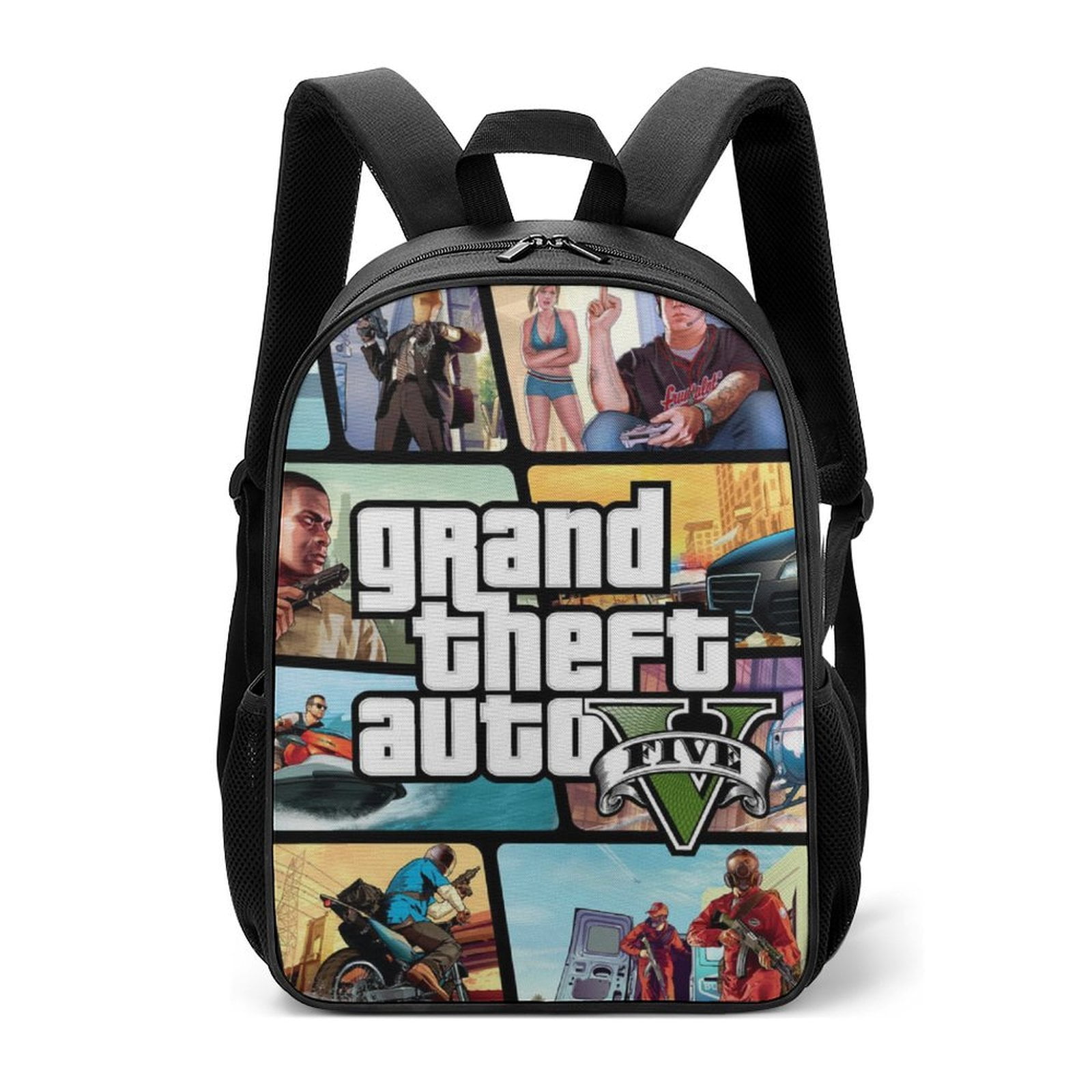 Grand Theft Auto Backpack Daypack Student School Bag Multipurpose ...