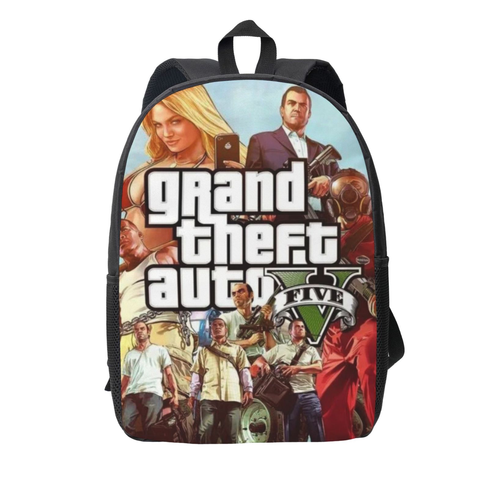 Grand Theft Auto Backpack, Large Capacity 17 Inch Laptop Backpack ...