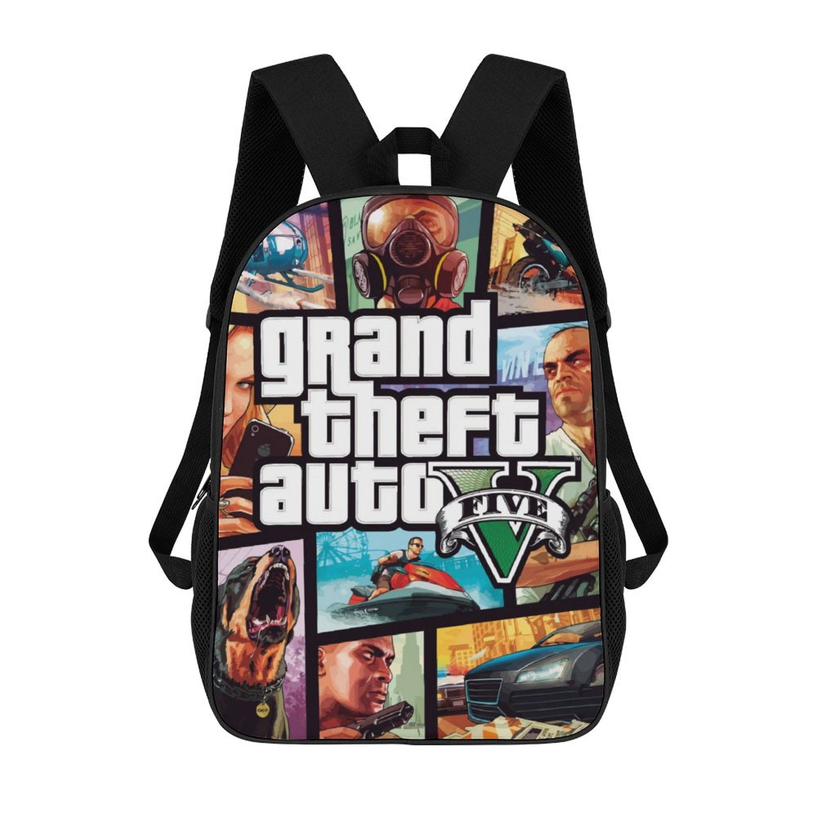 Grand Theft Auto Backpack, Large Capacity Backpack, 17 Inch Laptop ...
