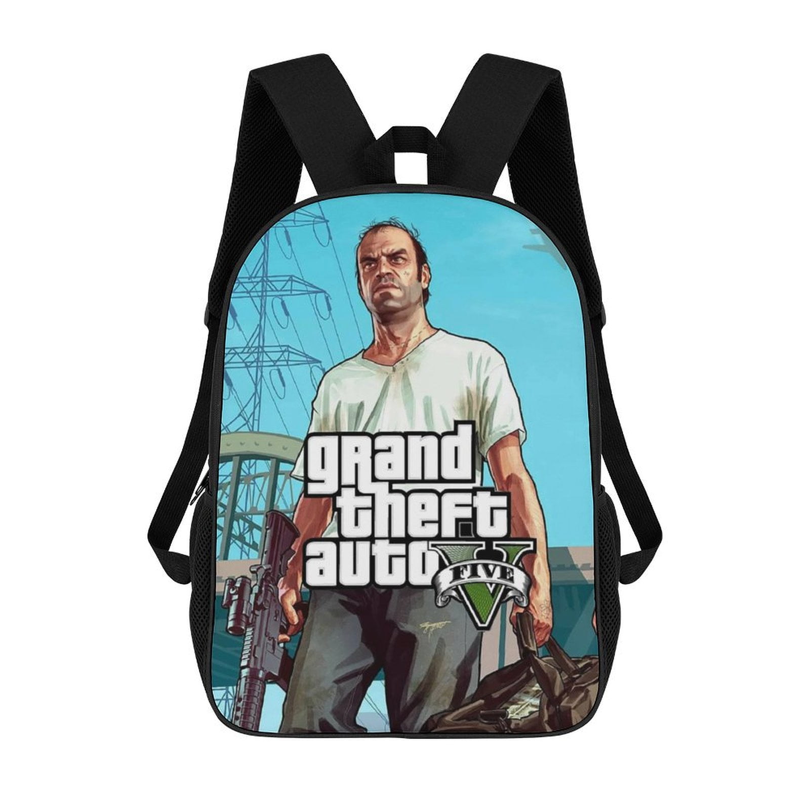 Grand Theft Auto Backpack, Large Capacity Backpack, 17 Inch Laptop ...