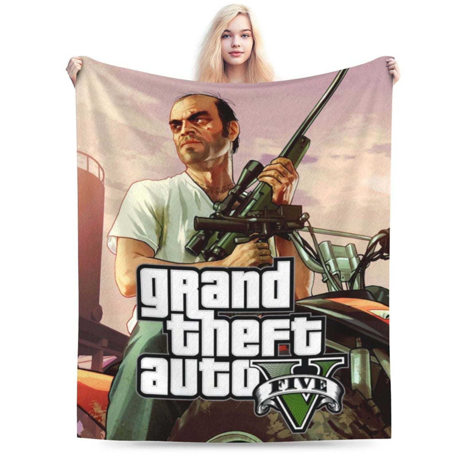 Grand Theft Auto Blanket, Super Soft Throw Blanket For Bed Sofa Couch ...