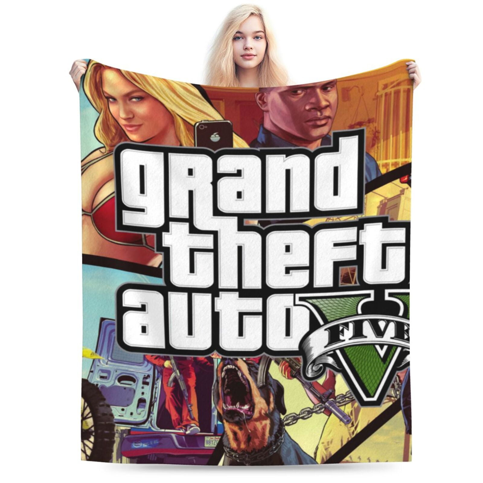 Grand Theft Auto Blanket, Super Soft Throw Blanket For Bed Sofa Couch ...