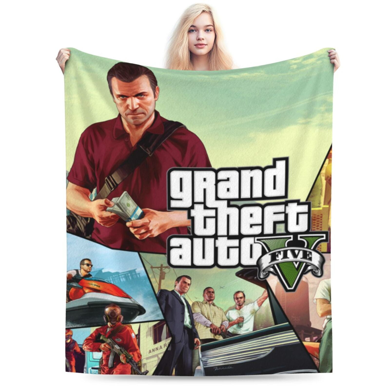 Grand Theft Auto Blanket, Super Soft Throw Blanket For Bed Sofa Couch ...