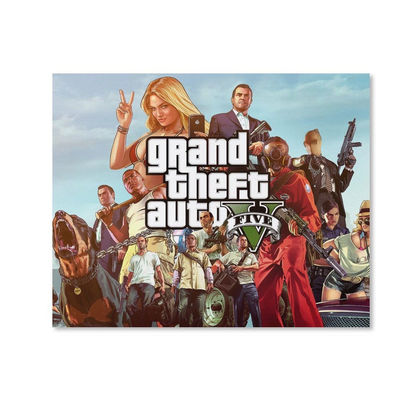 Grand Theft Auto Decorative Painting Canvas Wall Poster Art Picture ...