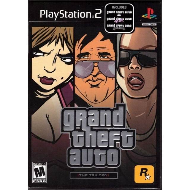 Grand Theft Auto Trilogy [PlayStation 2 PS2, GTA 3, Vice City, San ...