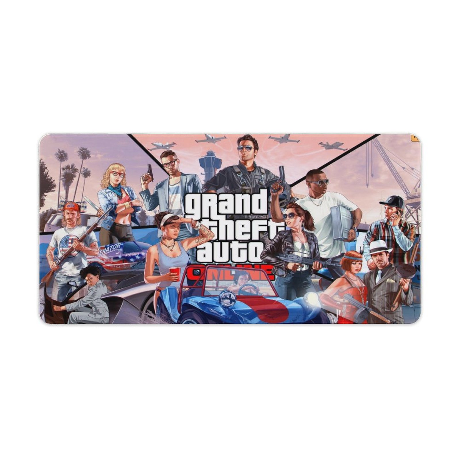 Grand Theft Auto V Desk Mat, Large Mouse Pad Extended Gaming Mouse Pad ...