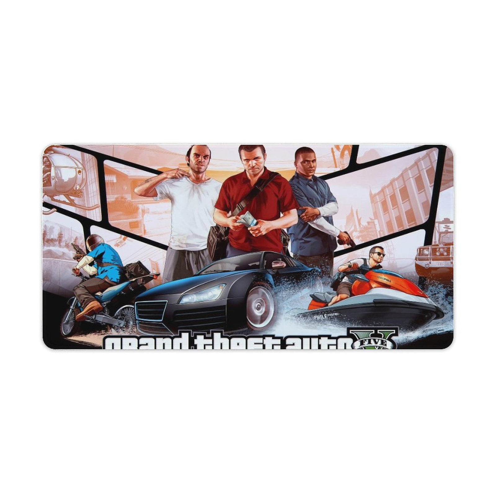 Grand Theft Auto V Desk Mat, Large Mouse Pad Extended Gaming Mouse Pad ...