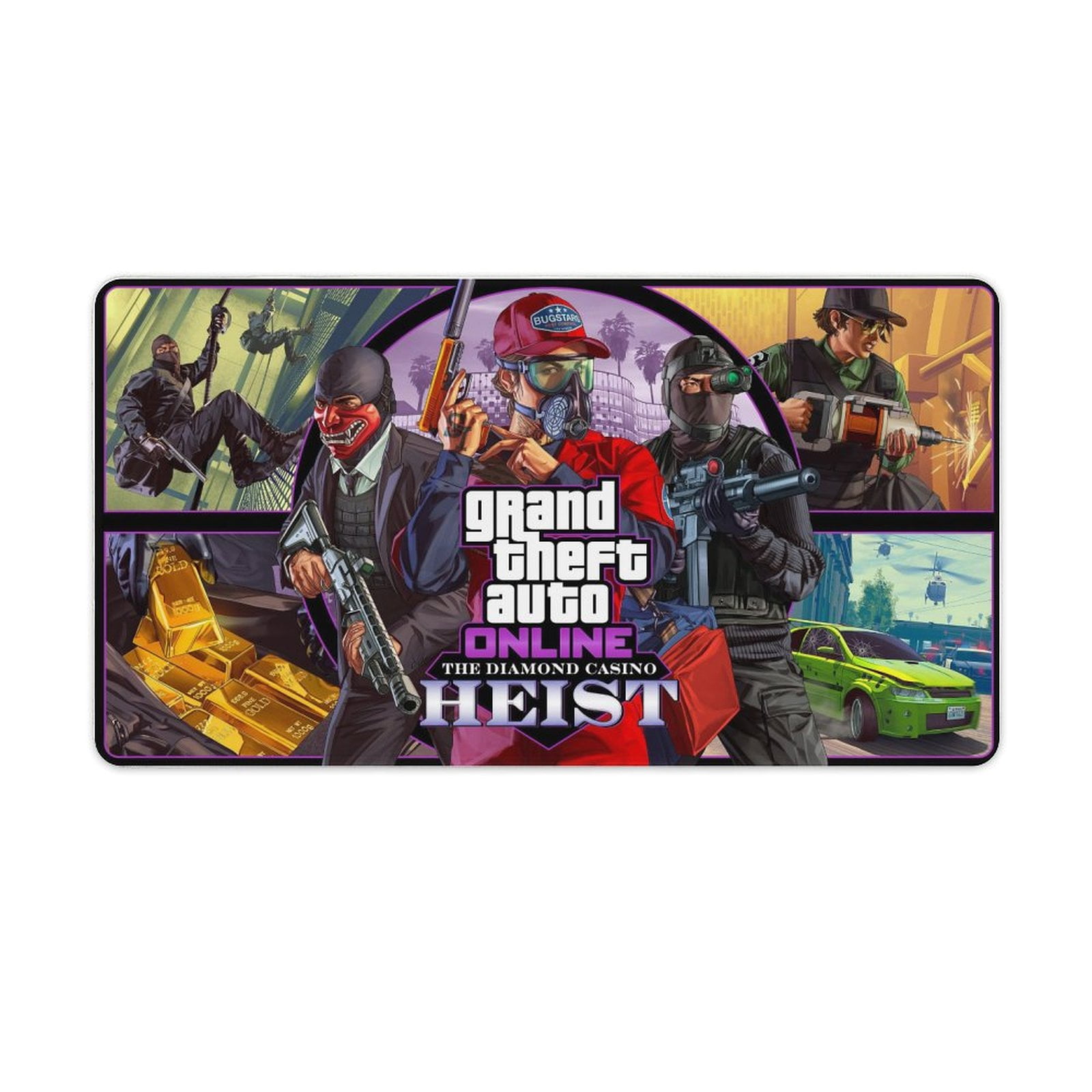 Grand Theft Auto V Desk Mat, Large Mouse Pad Extended Gaming Mouse Pad ...