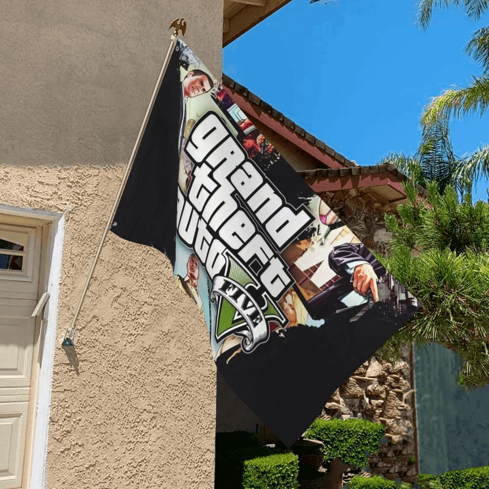 Grand Theft Auto V Garden Flag 3x5 Feet Indoor Decoration Flag Outdoor ...