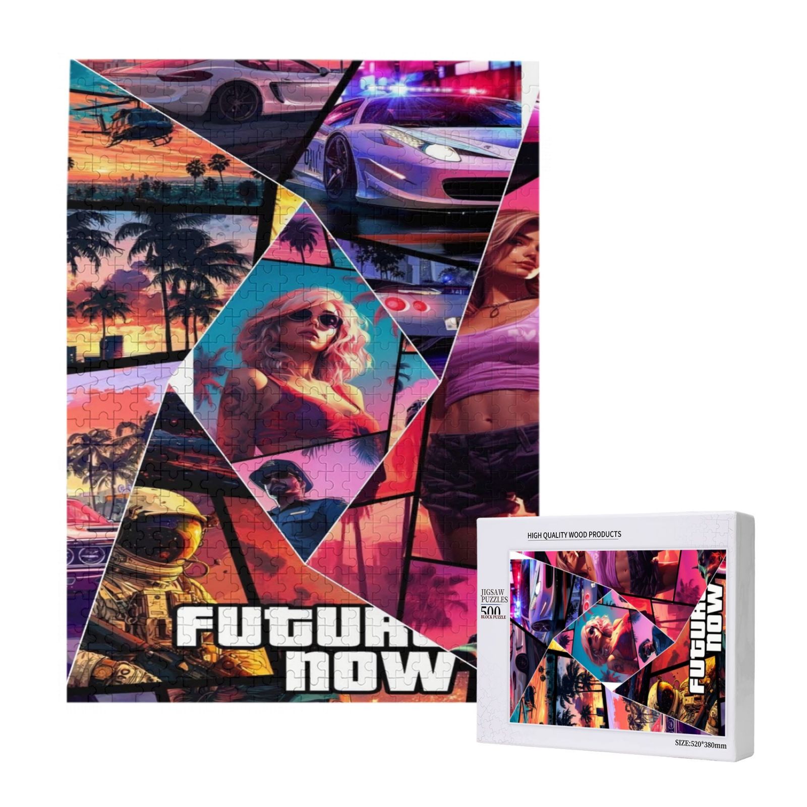 Grand Theft Auto V Jigsaw Puzzle 300 500 1000 Piece Colorful Puzzles ...