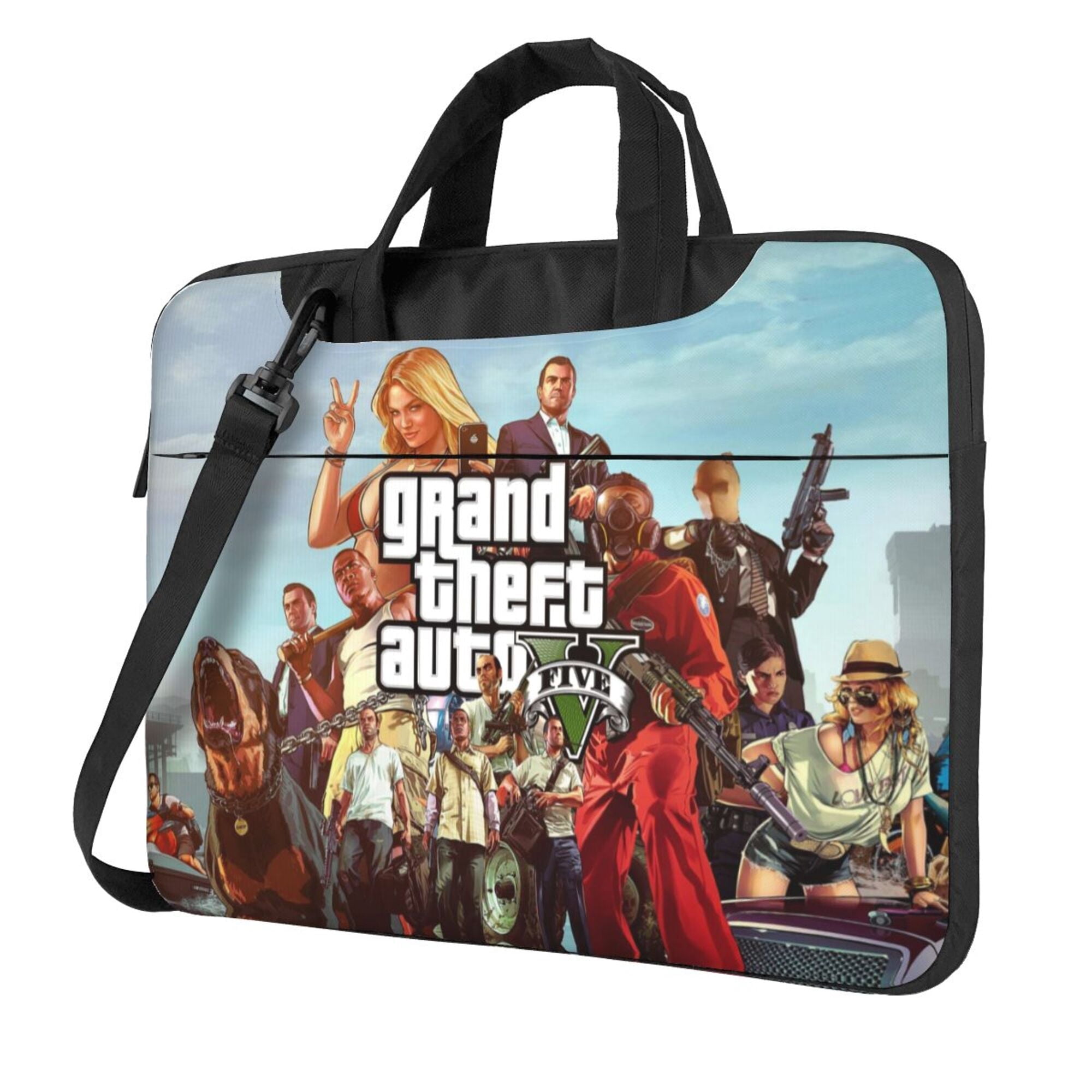 Grand Theft Auto V Laptop Bag Laptop Case Computer Notebook Briefcase ...