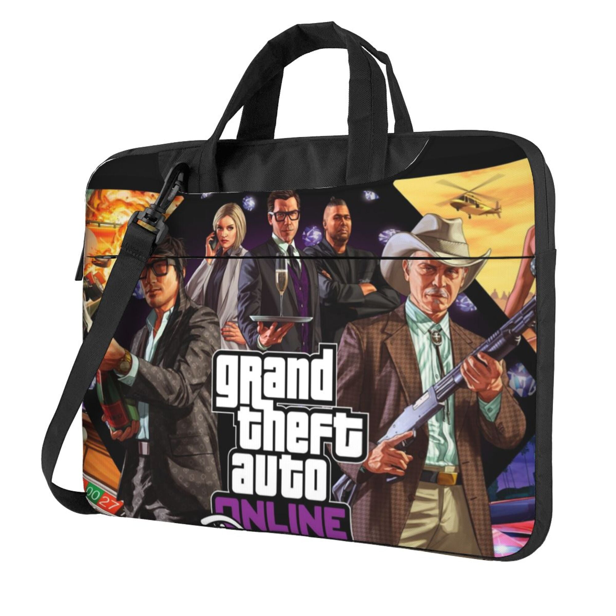 Grand Theft Auto V Laptop Bag Laptop Case Computer Notebook Briefcase ...