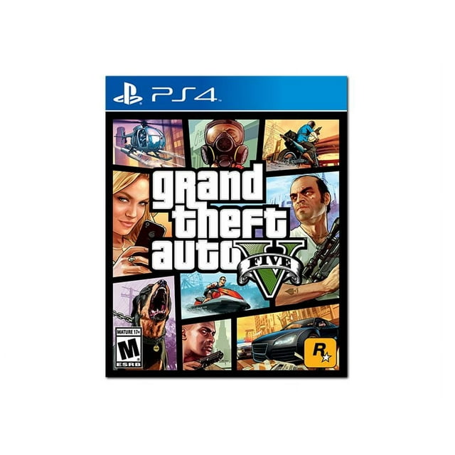 Walmart Exclusive: Grand Theft Auto V (GTA V) Game - PS4, Previously ...