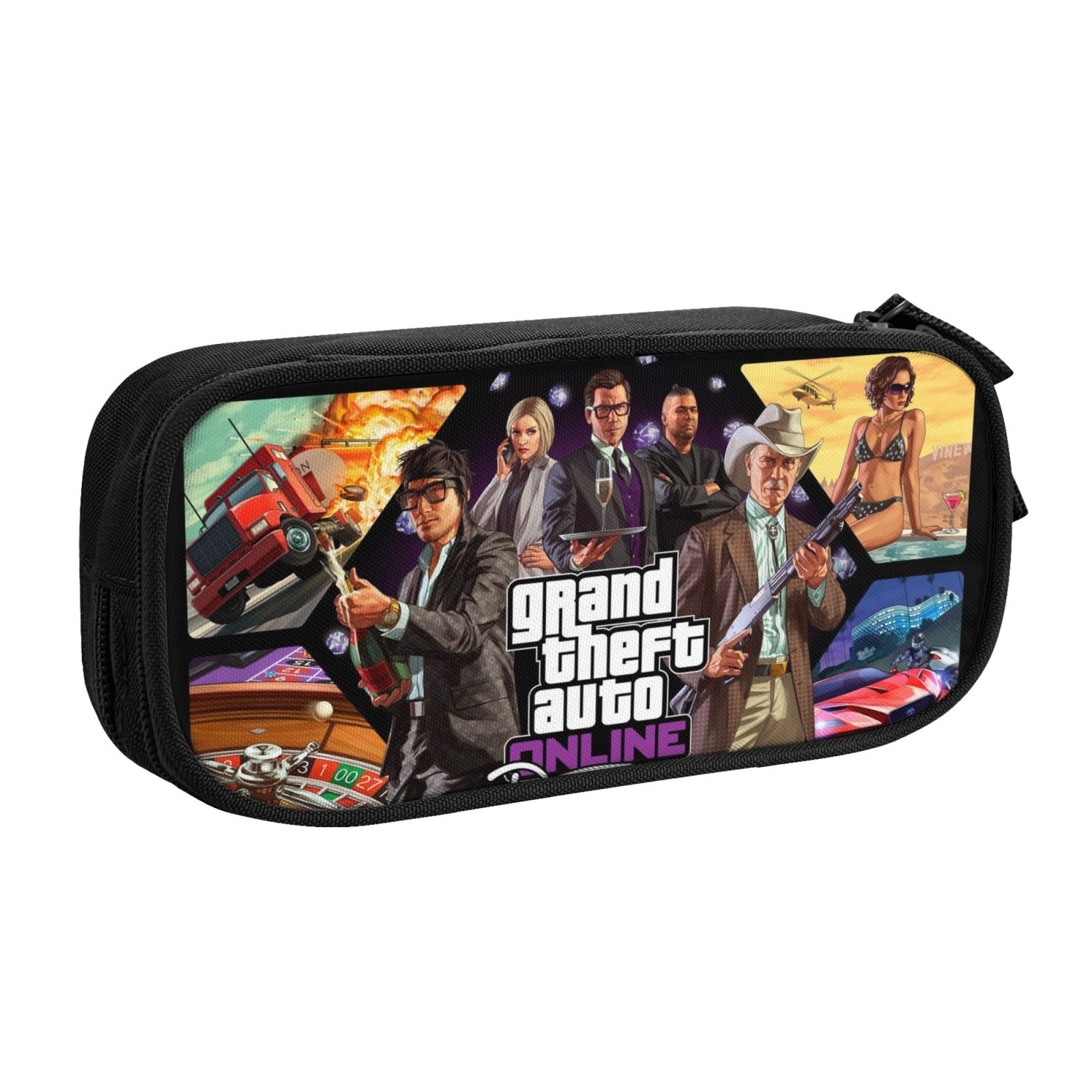 Grand Theft Auto V Pencil Case, Multipurpose Pencase ,Large Capacity ...