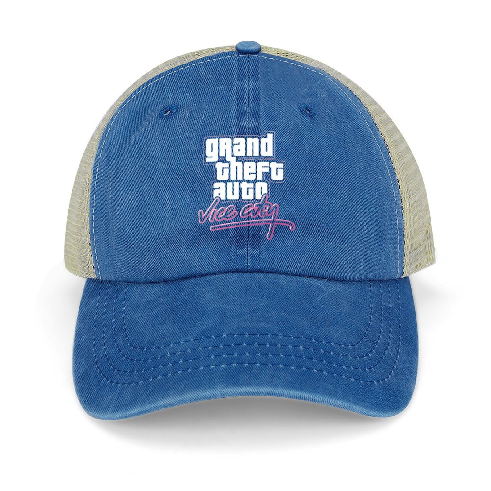 Grand Theft Auto Vice City Games Hipster Dark Blue Baseball Cap for Men ...