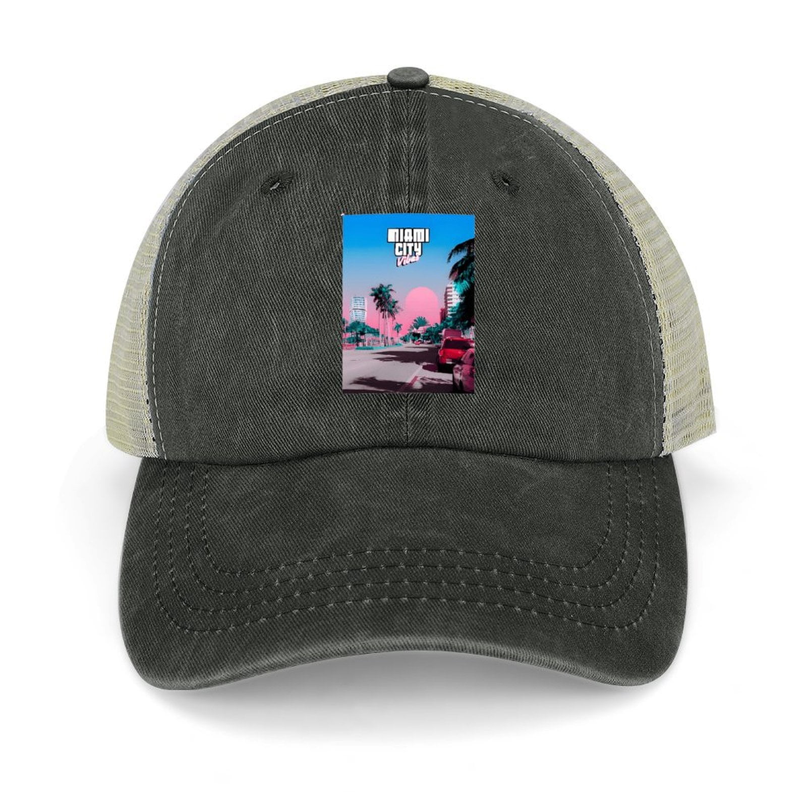 Grand Theft Auto Vice City Games Official Black Baseball Cap for Men ...