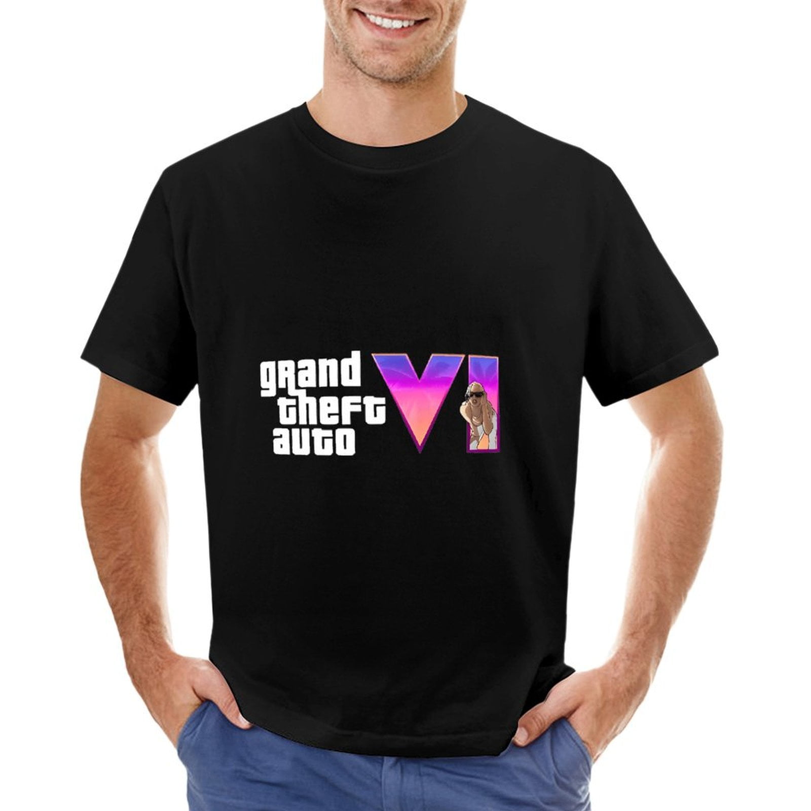 Grand Theft Auto Vice City Games Pizzazz Men's Cotton Classic Short ...