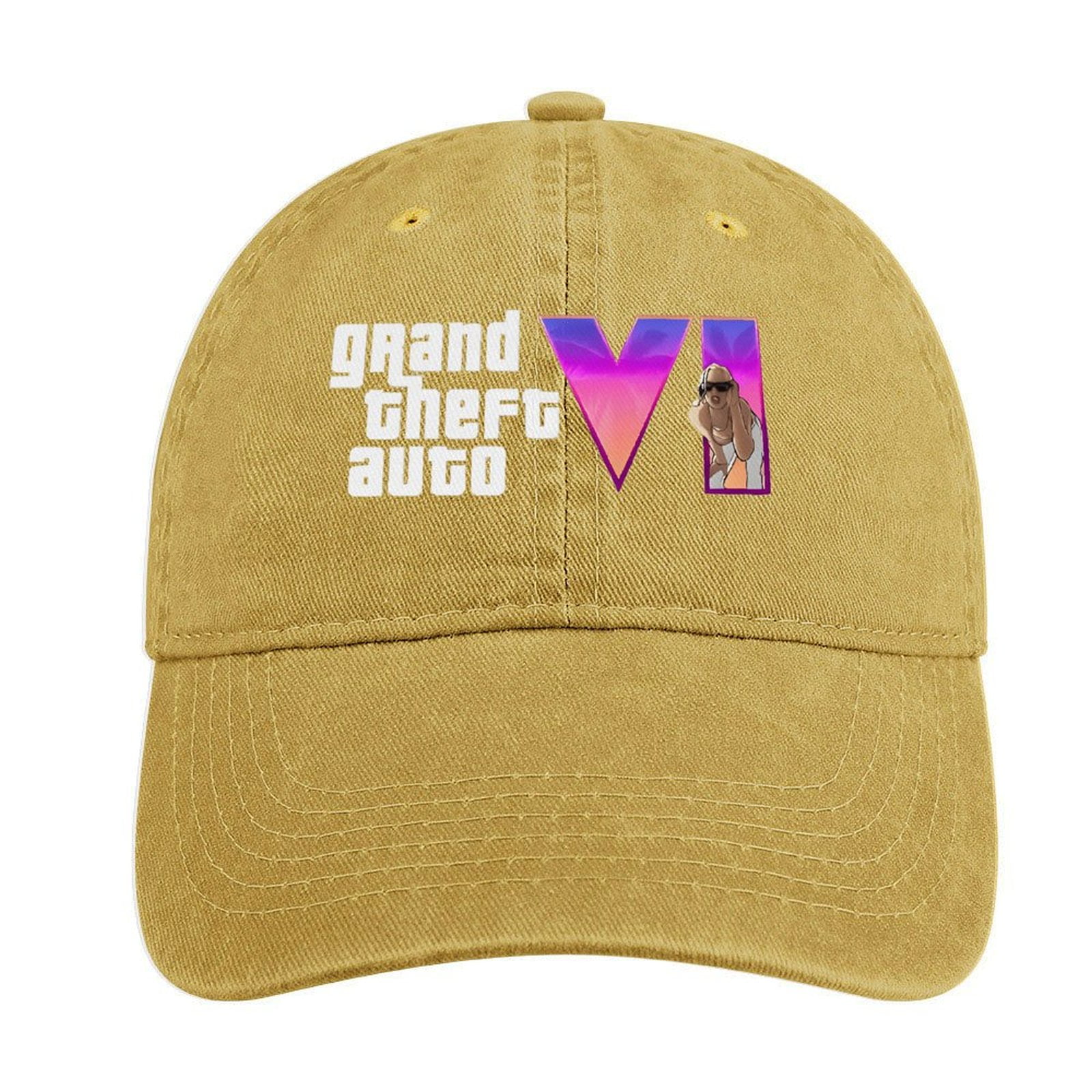 Grand Theft Auto Vice City Games Pizzazz Sand Colour Baseball Cap for ...