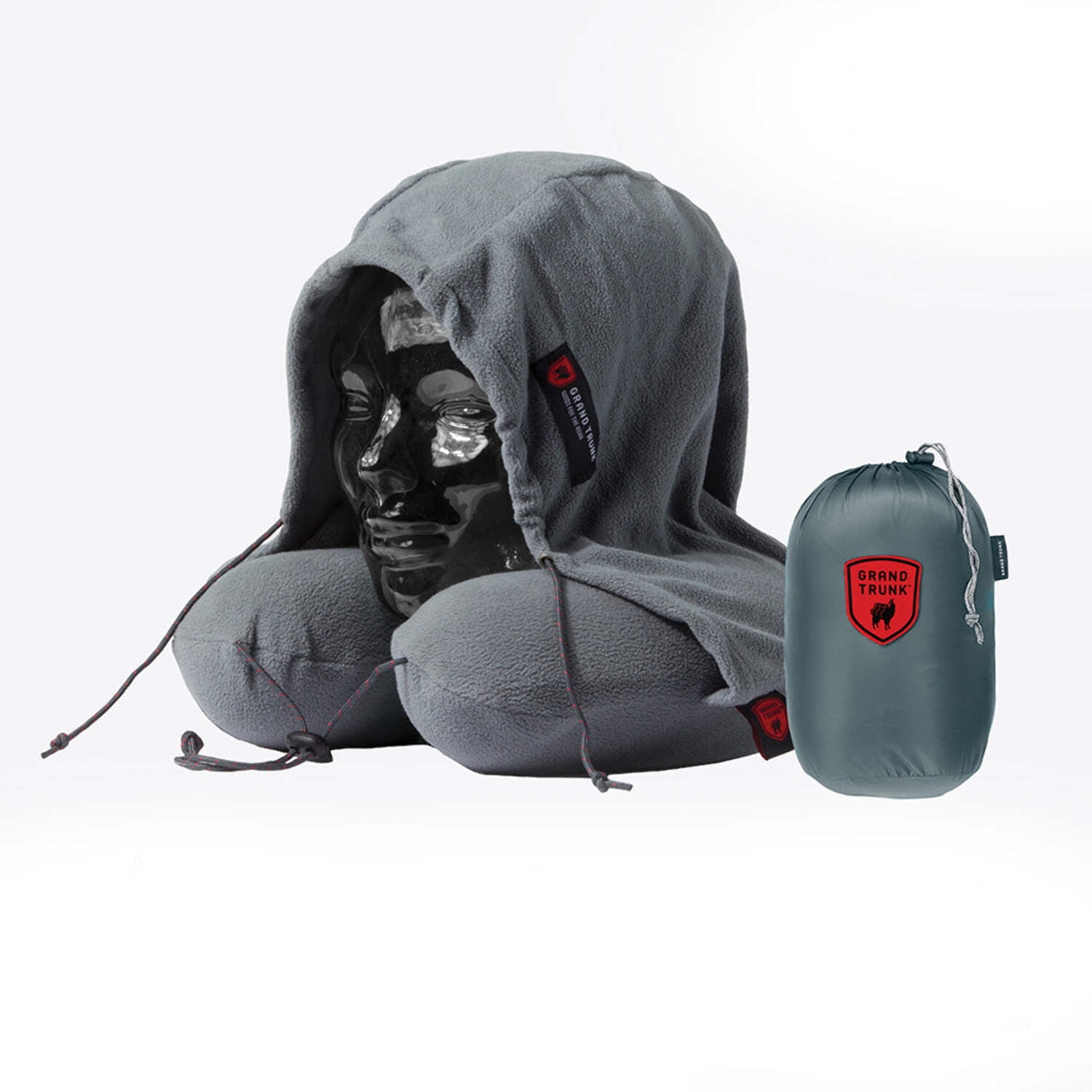 Grand Trunk Hooded Travel Pillow – Memory Foam Neck Pillow with ...