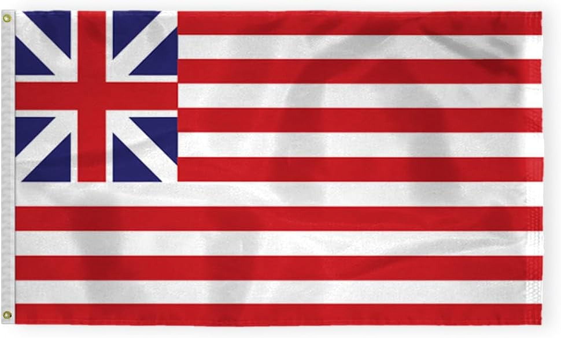 Grand Union UK Colonial American Revolution History Flags, 3Ply ...