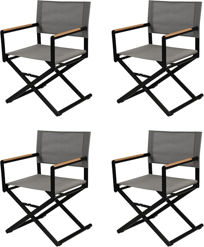 Grand patio Extra-Wide 2-Pack Directors Chairs, Folding Dining Chair ...