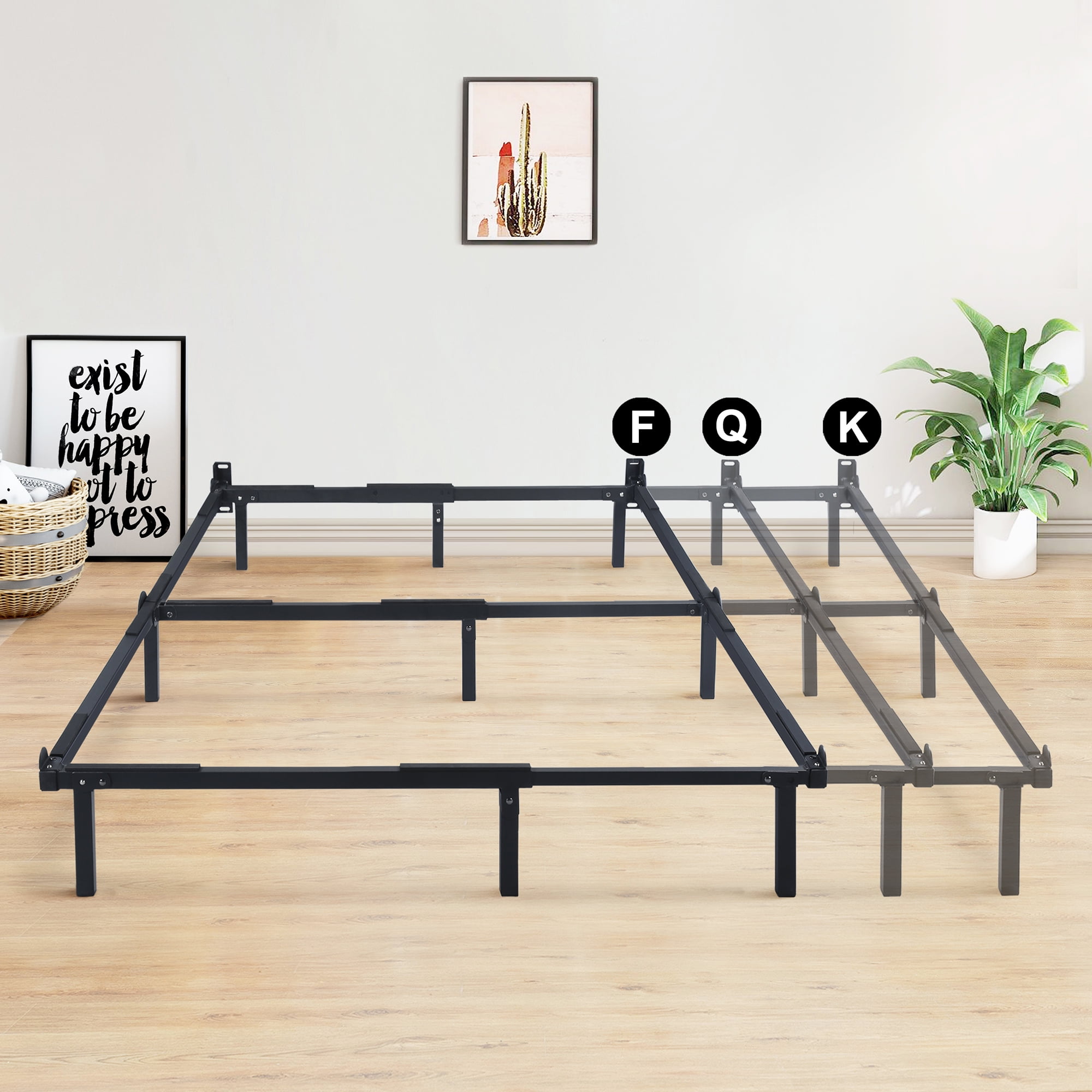 GrandRest 7 Inch Adjustable Steel Bed Frame - Walmart.com