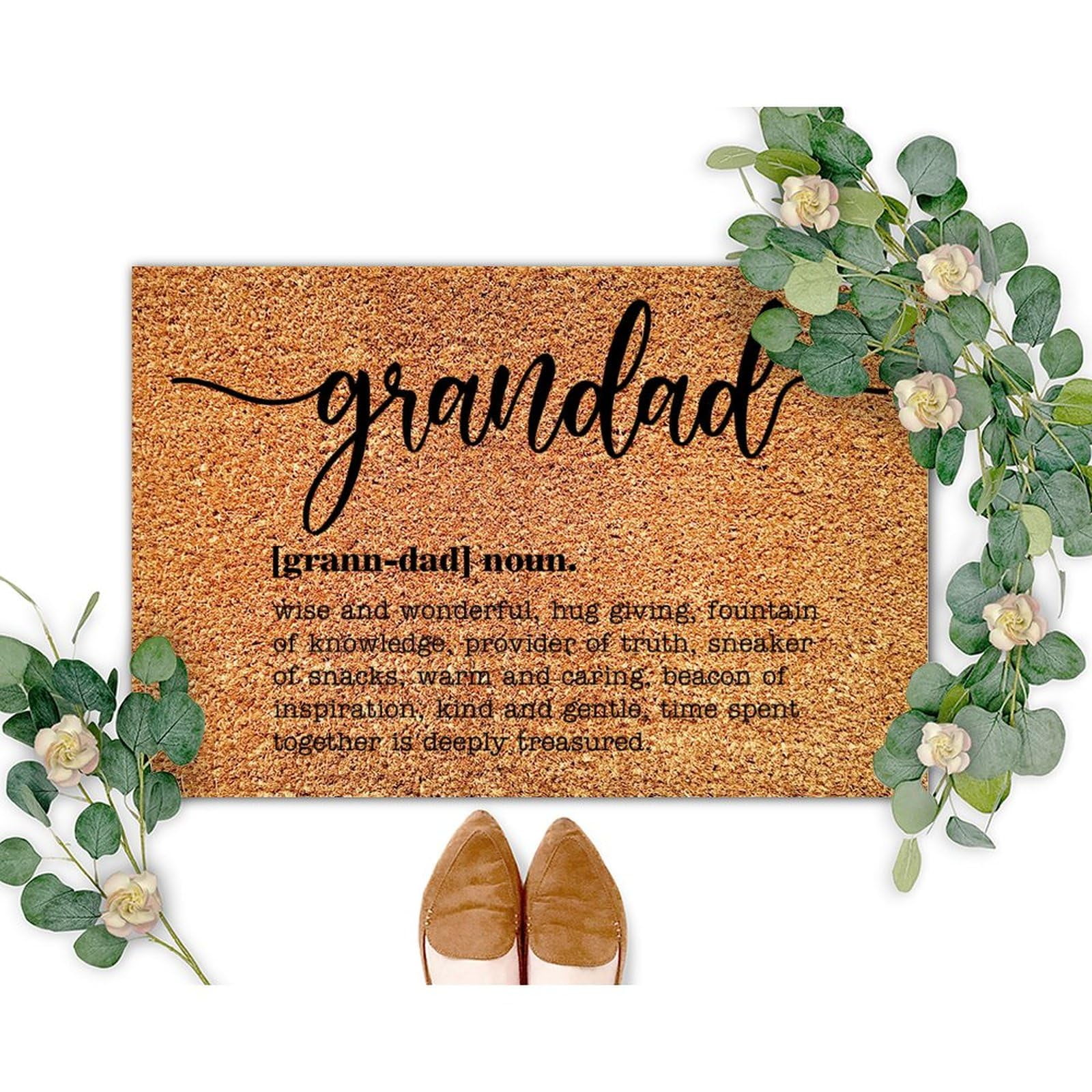 Grandad Definition Coir Door Mat Word Description Rug Rustic Thick ...
