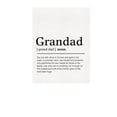 Grandad Gift Canvas Wall-Art Motivational Grandad Definition Canvas ...