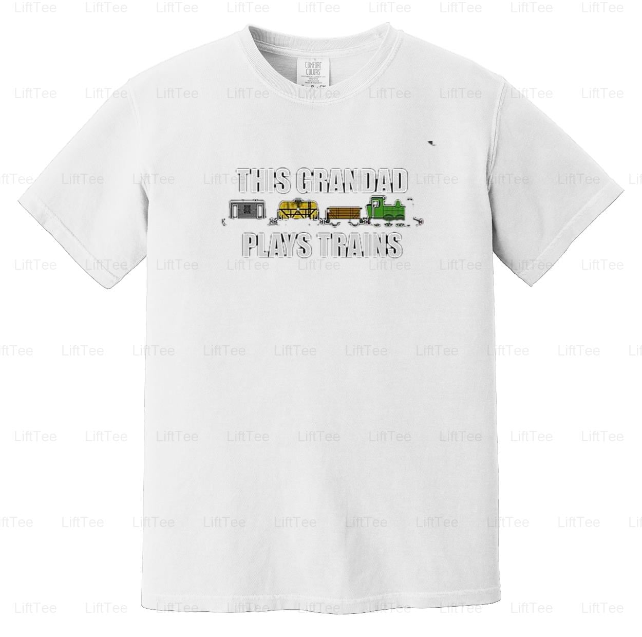 Grandad Plays With Trains Father's Day Steam Train Railway Hobby ...