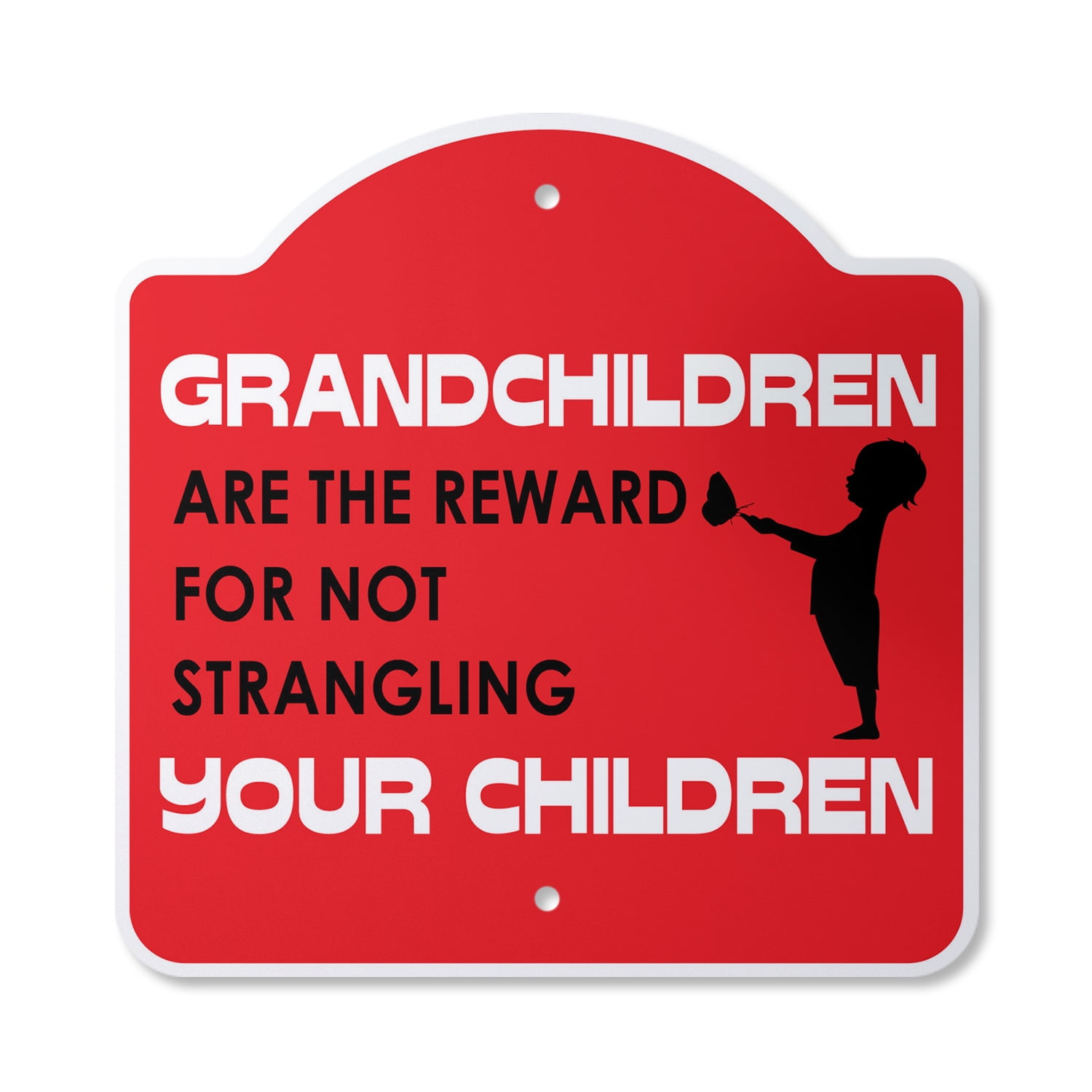 Grandchildren 12" X 12" Sign | Indoor/Outdoor Plastic | SignMission ...