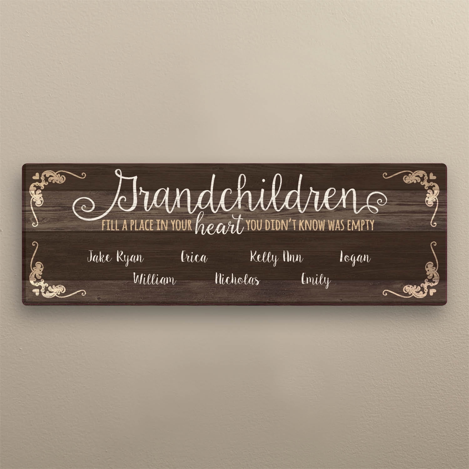 Grandchildren Personalized Canvas - Up to 12 Names Customization ...