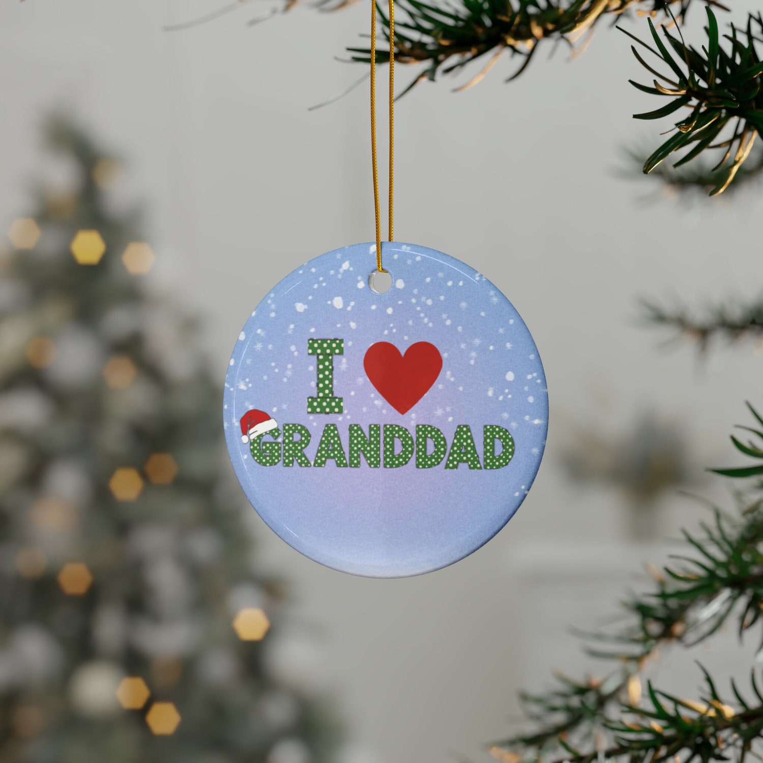 Granddad CERAMIC Christmas Ornament, Granddad Xmas Gift, Granddad gift ...
