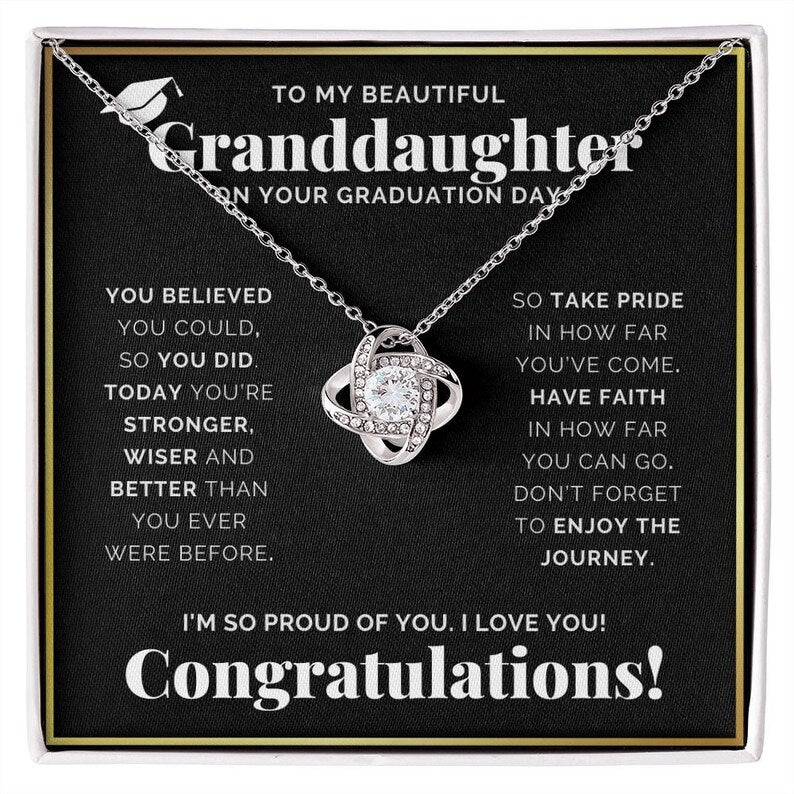 Granddaughter Graduation Jewelry Gift School Senior College Bachelor ...