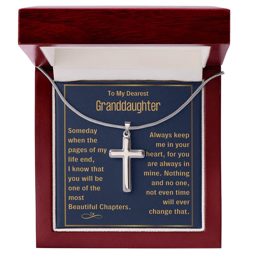 Granddaughter, Most Beautiful Chapters (Cross) - Artisan Cross Necklace ...