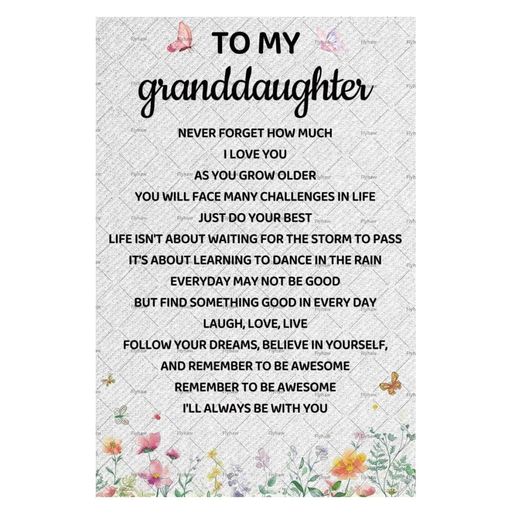 To My Granddaughter Never Forget How Much I Love You Metal Tin Sign I ...