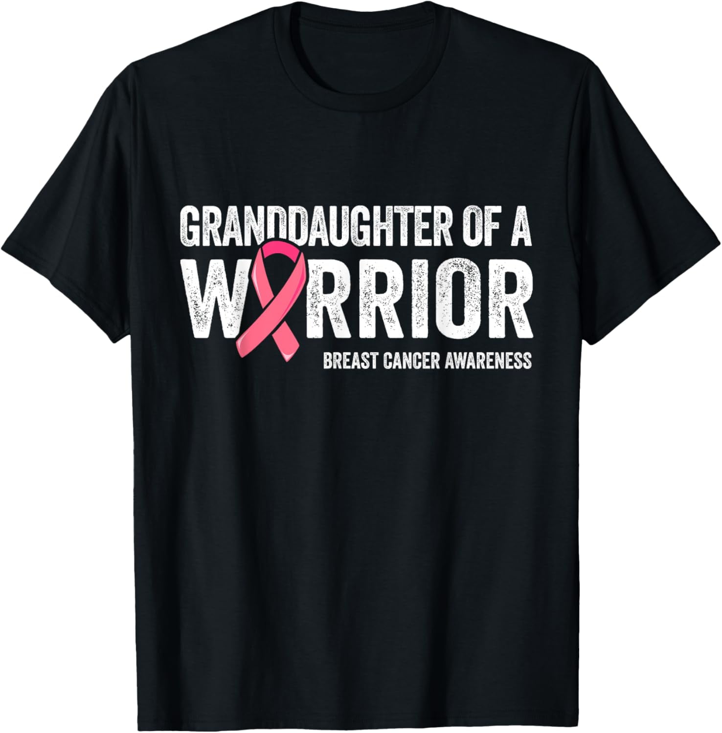 Granddaughter Of A Warrior Shirt, Breast Cancer Grandma T-Shirt ...