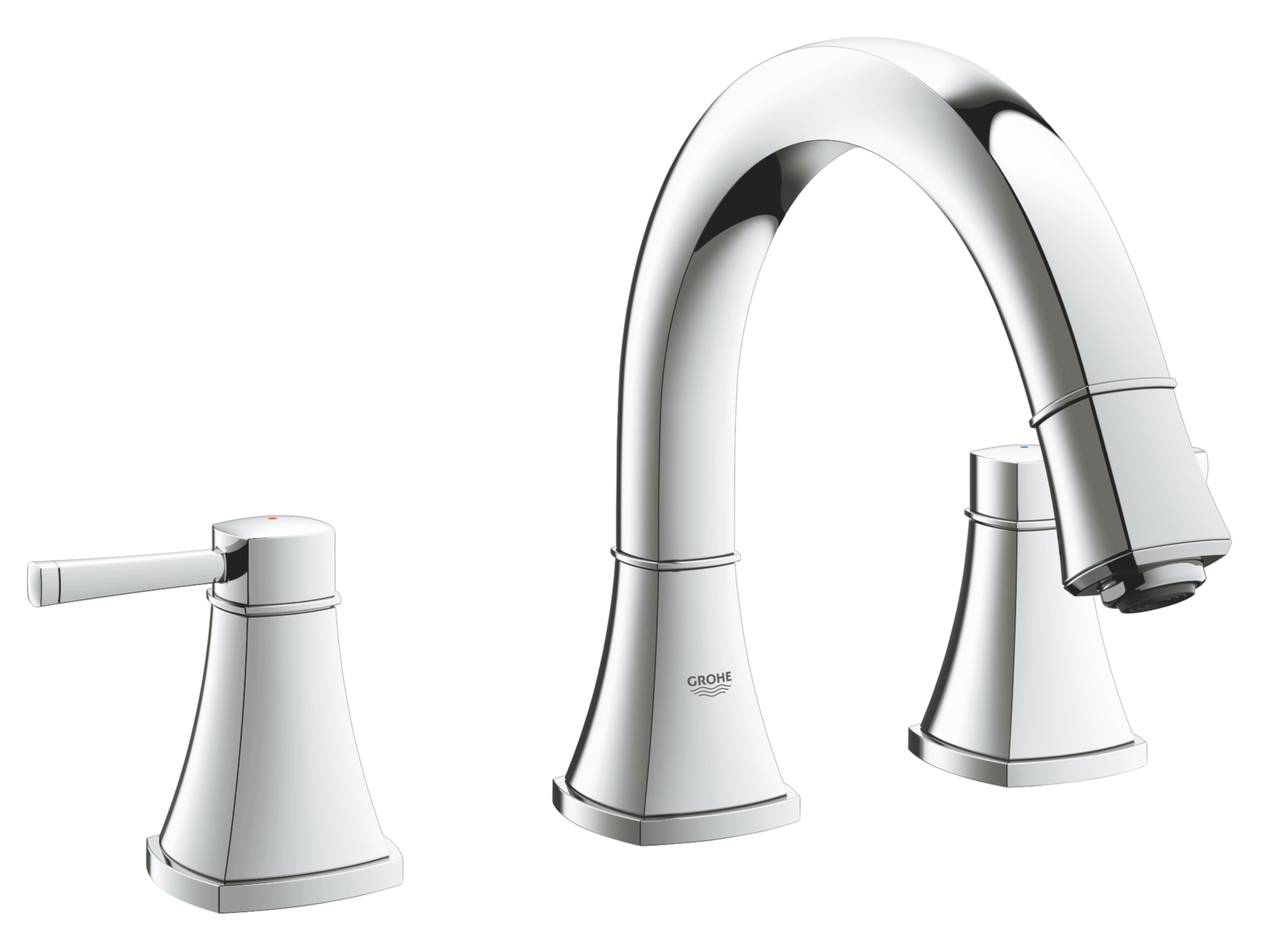 GROHE Grandera Chrome 3-Hole Roman Tub Filler Faucet - Walmart.com