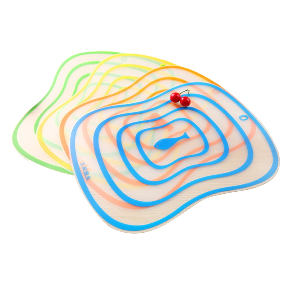 Grandest Birch 4 Pcs Kitchen Plastic Chopping Block Cutting Board Non ...