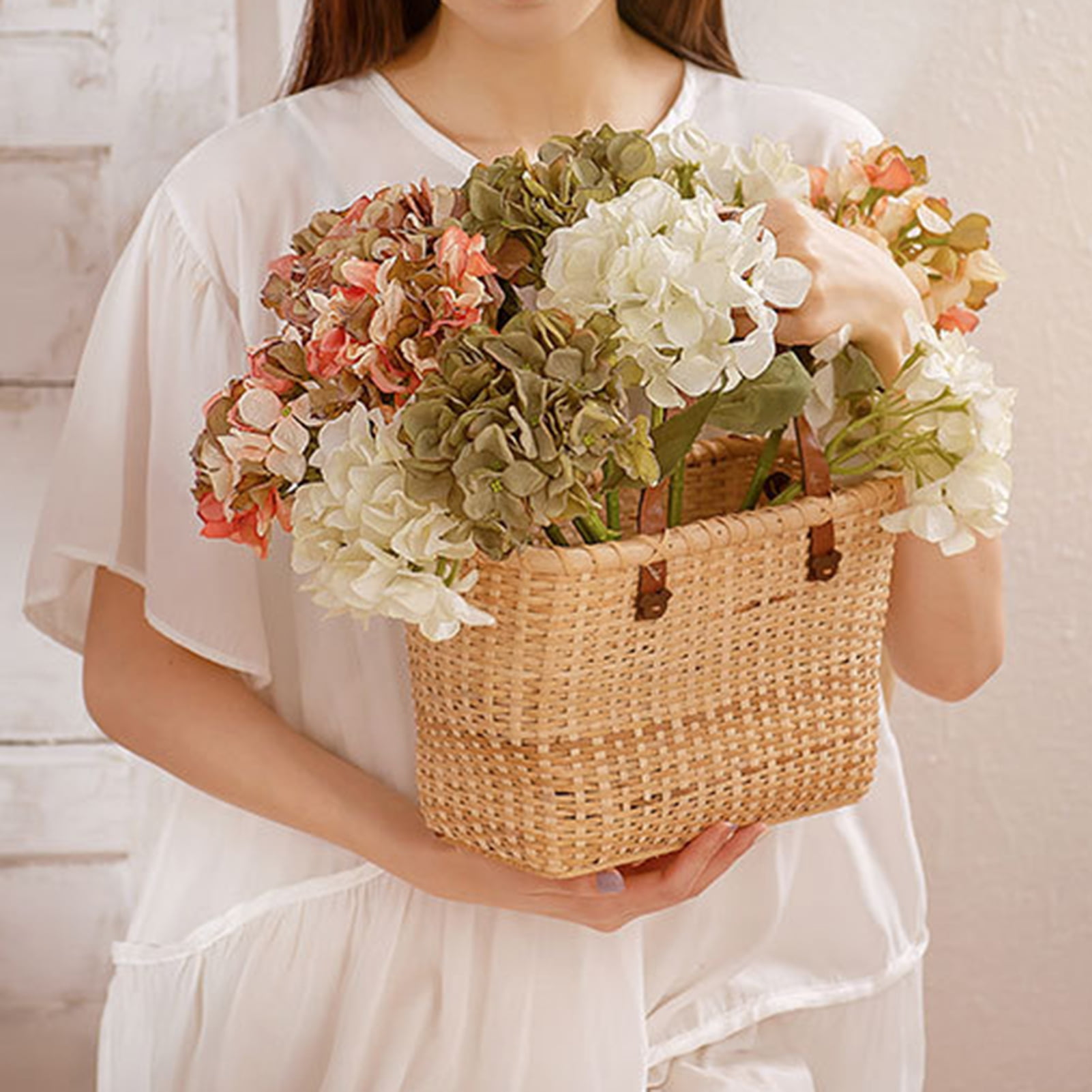 Grandest Birch 6PCS Artificial Hydrangea Realistic Delicate Portable ...