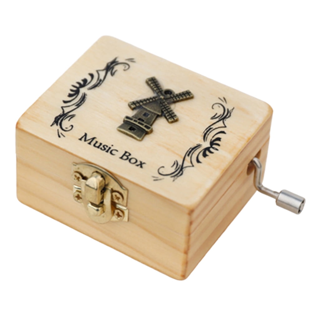 Grandest Birch Animal/Tower/Sailboat Design Carved Mini Wooden Music ...