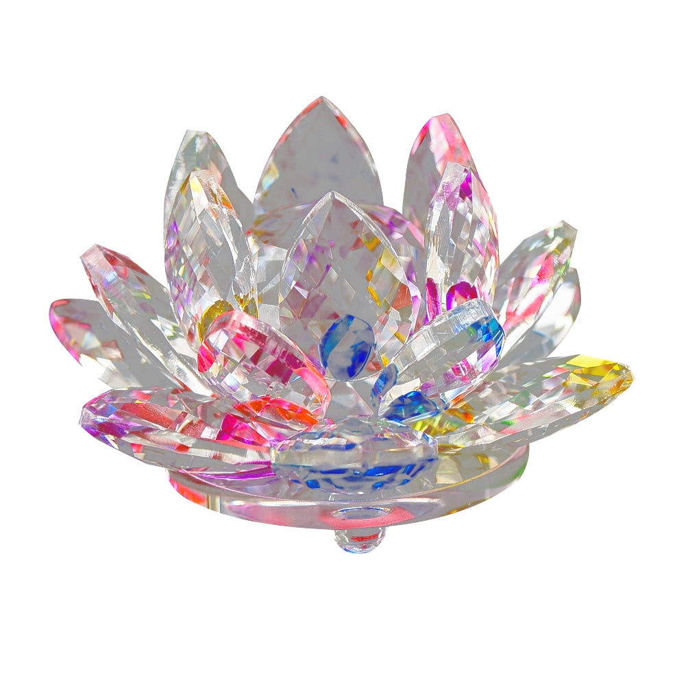 Grandest Birch Artificial Quartz Crystal Lotus Flower Figurine Wedding ...