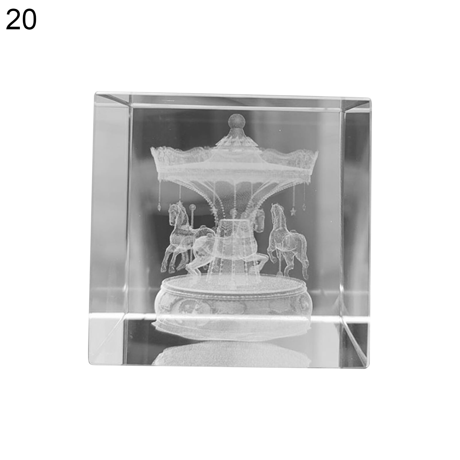 Grandest Birch Cube Prism Decor Ornamental Smooth Surface Modern Style ...